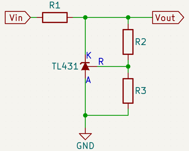 【電子回路】シャントレギュレータを用いた定電圧回路～TL431を例に～